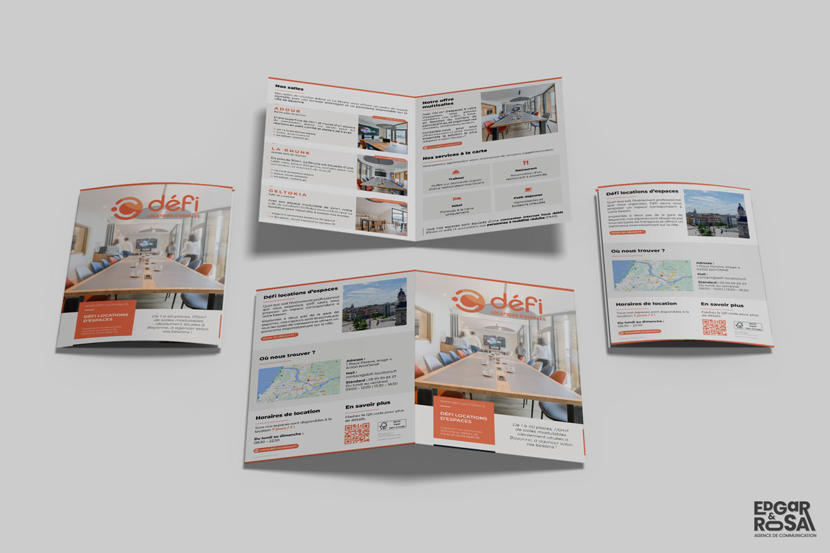 Dépliant de présentation - Locations d'espaces à Bayonne